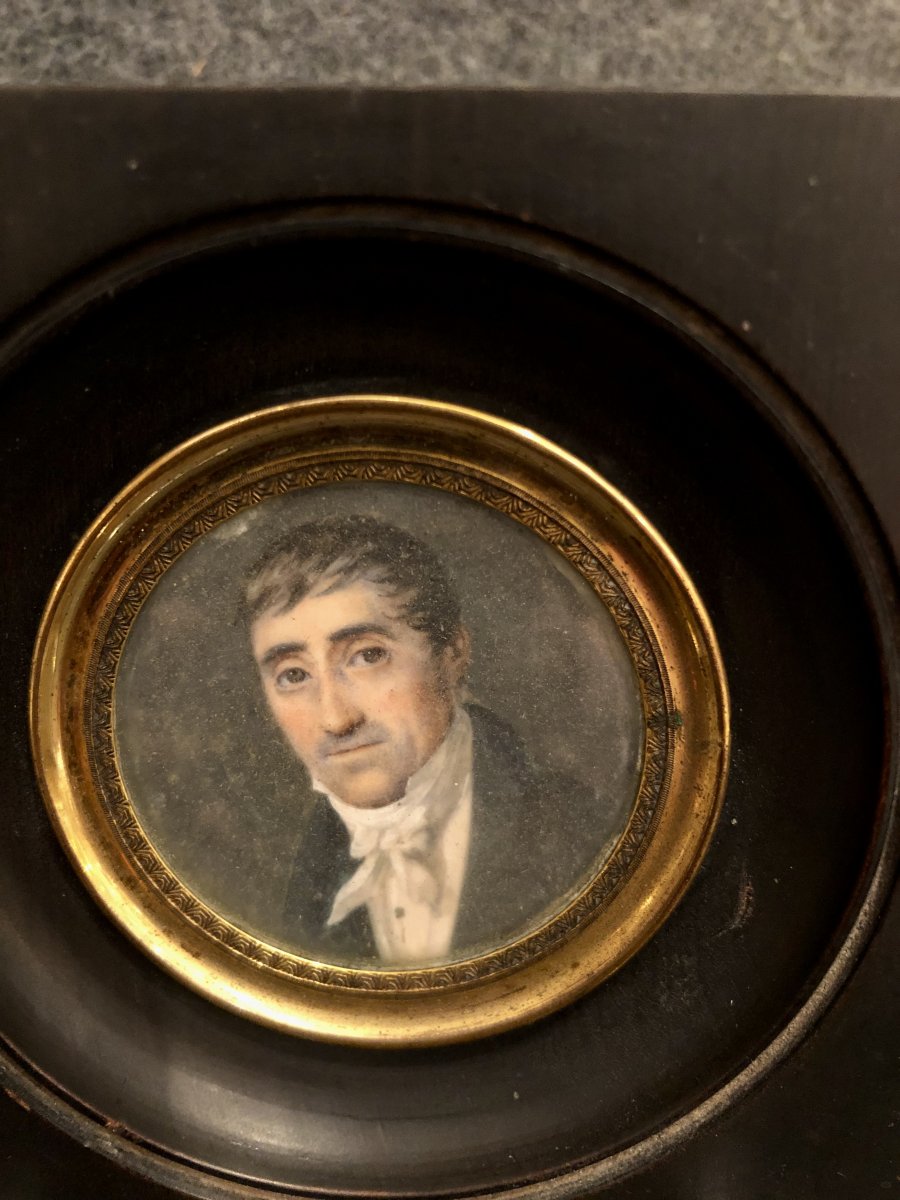 Proantic: Miniature On Ivory, 18th Century
