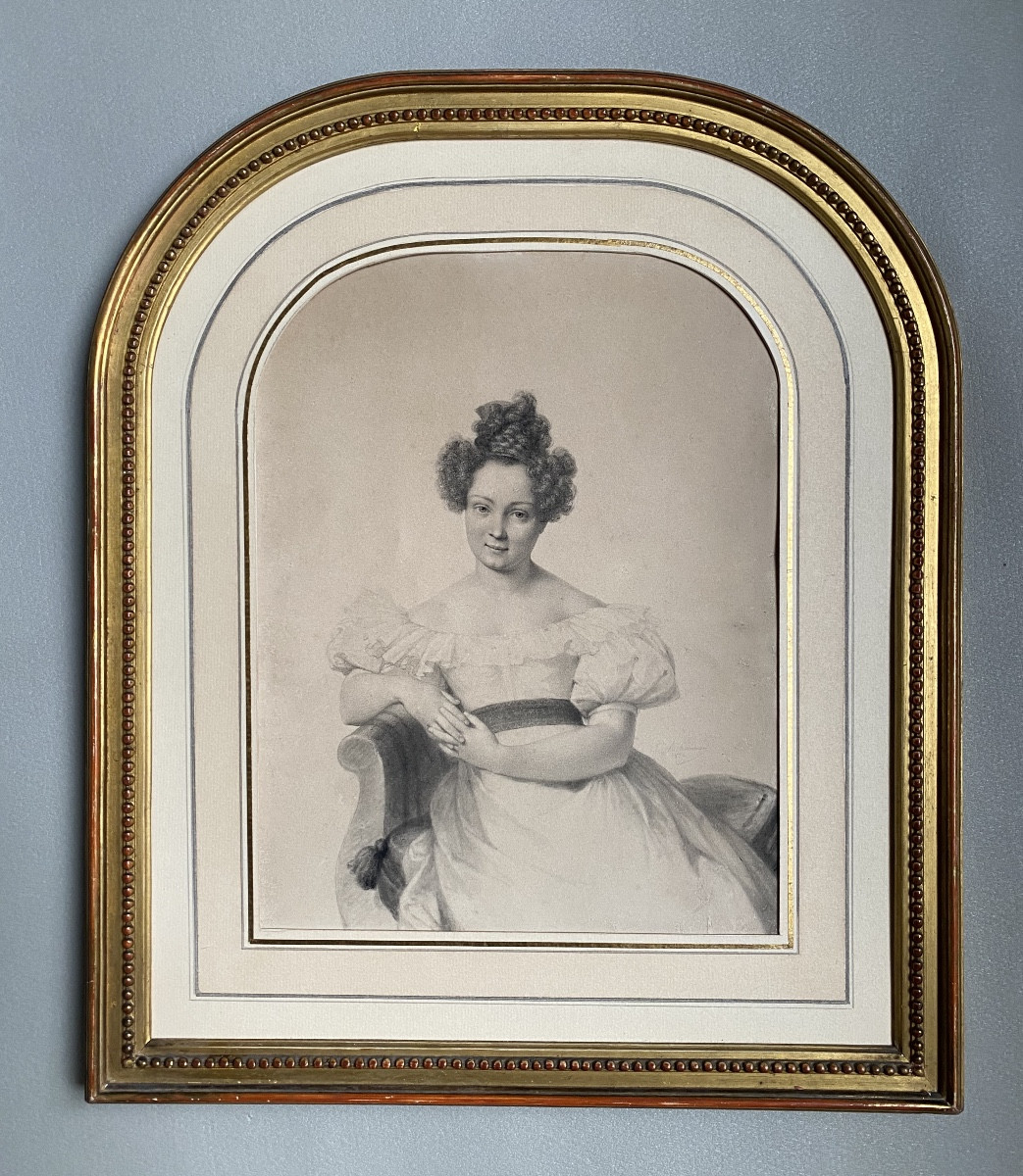 Proantic: Romantic Portrait By Céleste Richomme Ep Paul Huet Of Madame