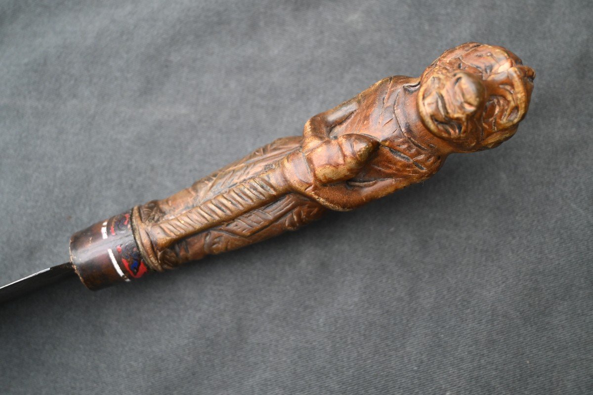 Proantic: Indian Hindu Knife With Hanuman Handle