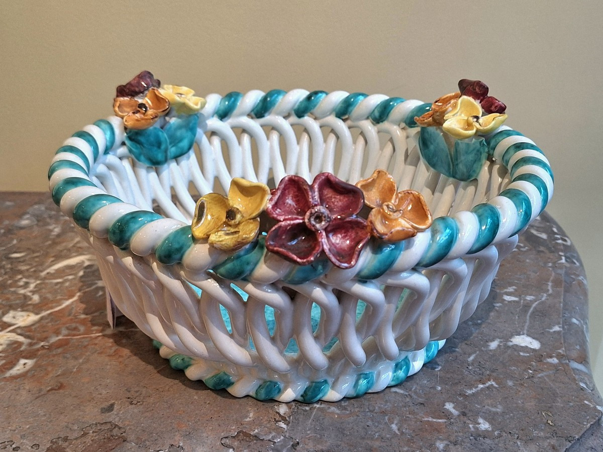 Proantic: Glazed Earthenware Bowl From Sainte Radegonde