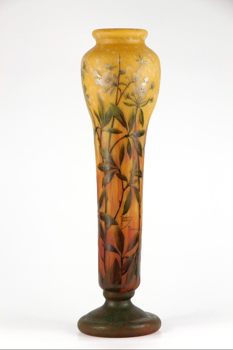 Proantic: Vase Daum Nancy (pommier)
