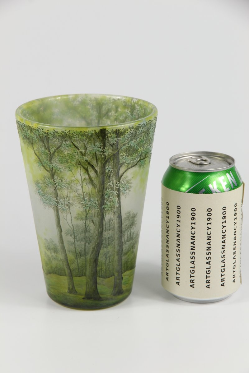 Proantic: Daum Nancy Vase (forest Scene)