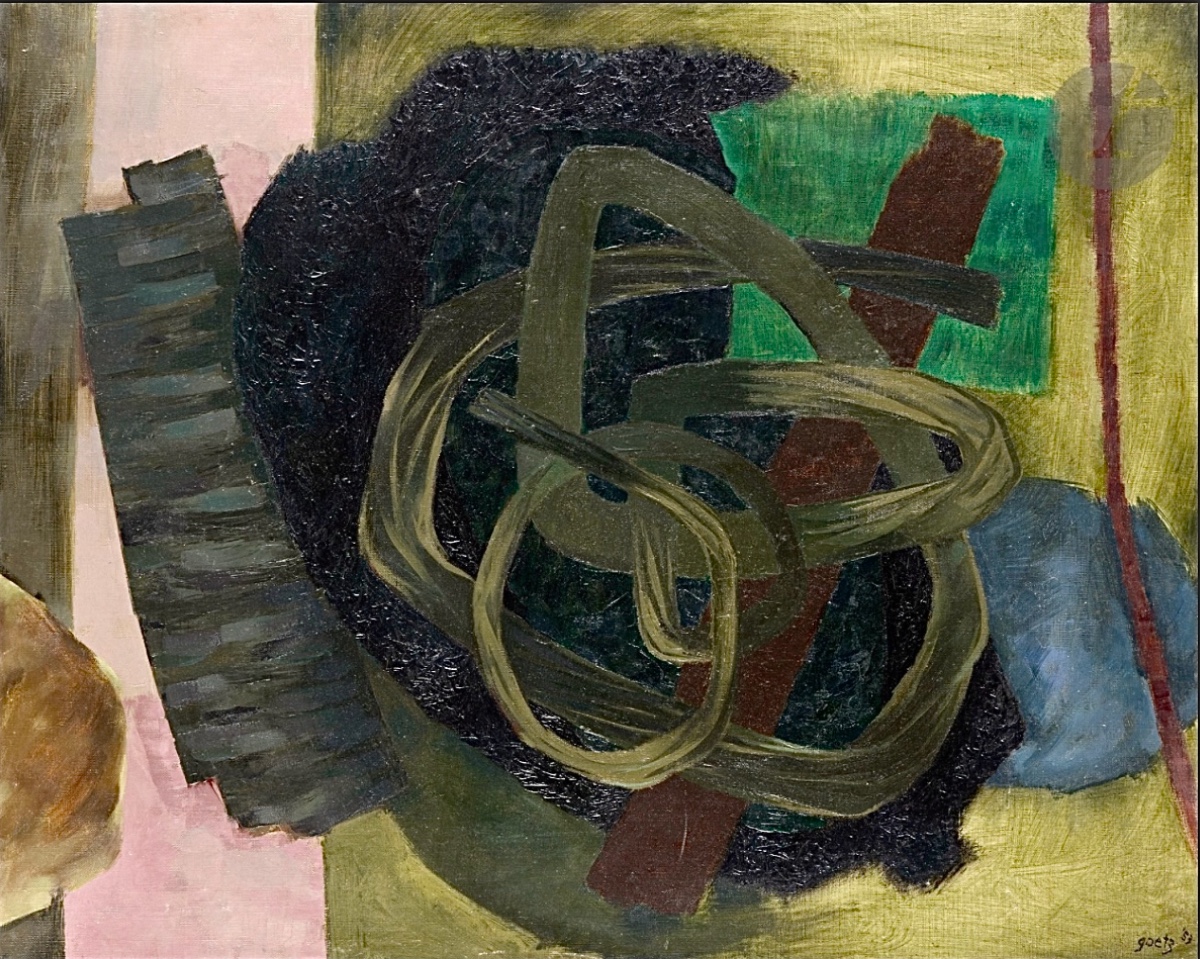 Proantic: Henri Goetz - Abstraction - 1953 - Signed And Dated
