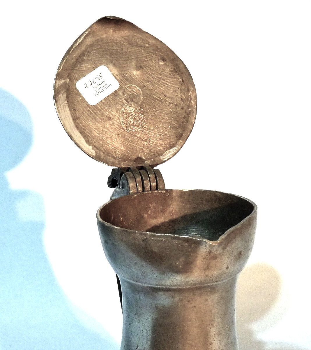 Proantic: Rare Pewter Wine Pitcher - Etampes, 18th Century