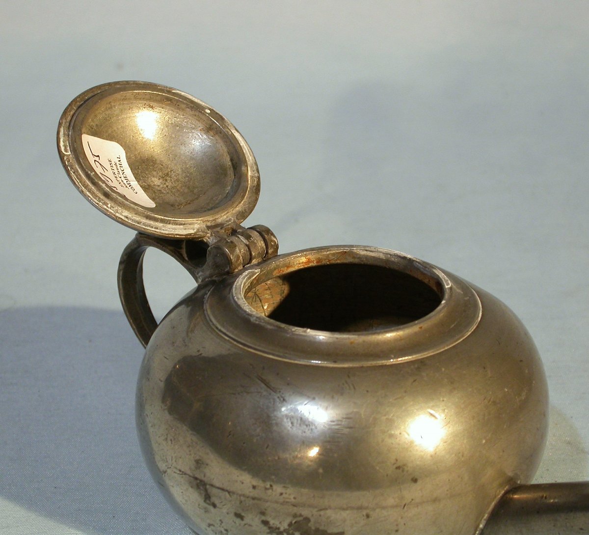 Proantic: Medicine - Pewter Baby Bottle Known As A Sick Duck - Paris,