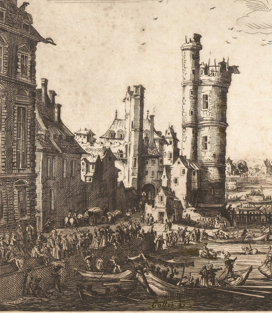 Proantic: Vue du Louvre, Jacques Callot (Nancy, 1592 – 1635)