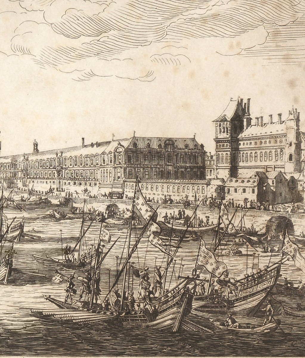 Proantic: Vue du Louvre, Jacques Callot (Nancy, 1592 – 1635)