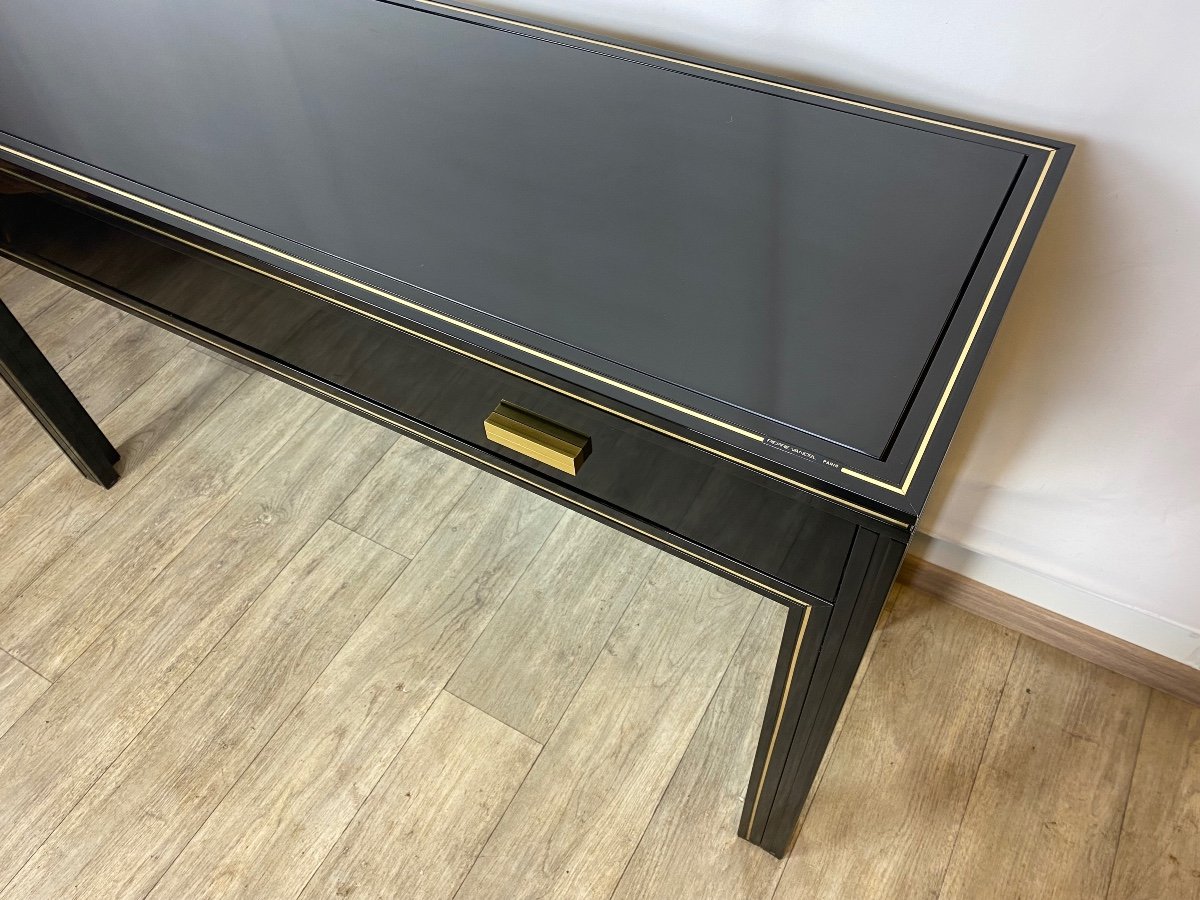 Proantic: Console Laque Noire 1970 De Pierre Vandel Rare Version Avec