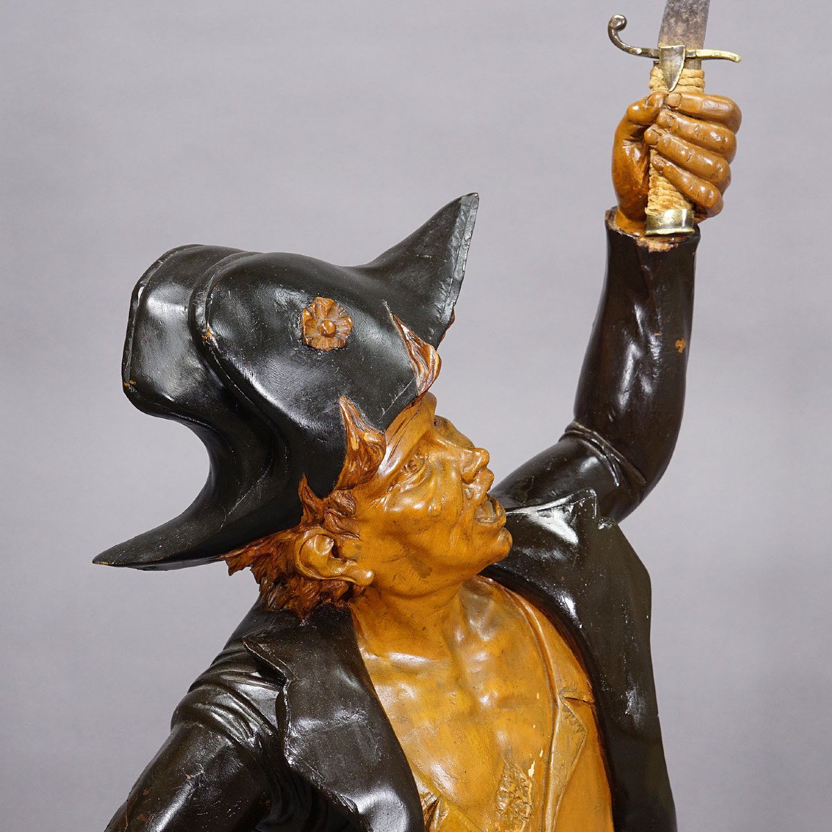 Proantic: Large Antique Statue Of A French Freedom Fighter Ca. 1920s