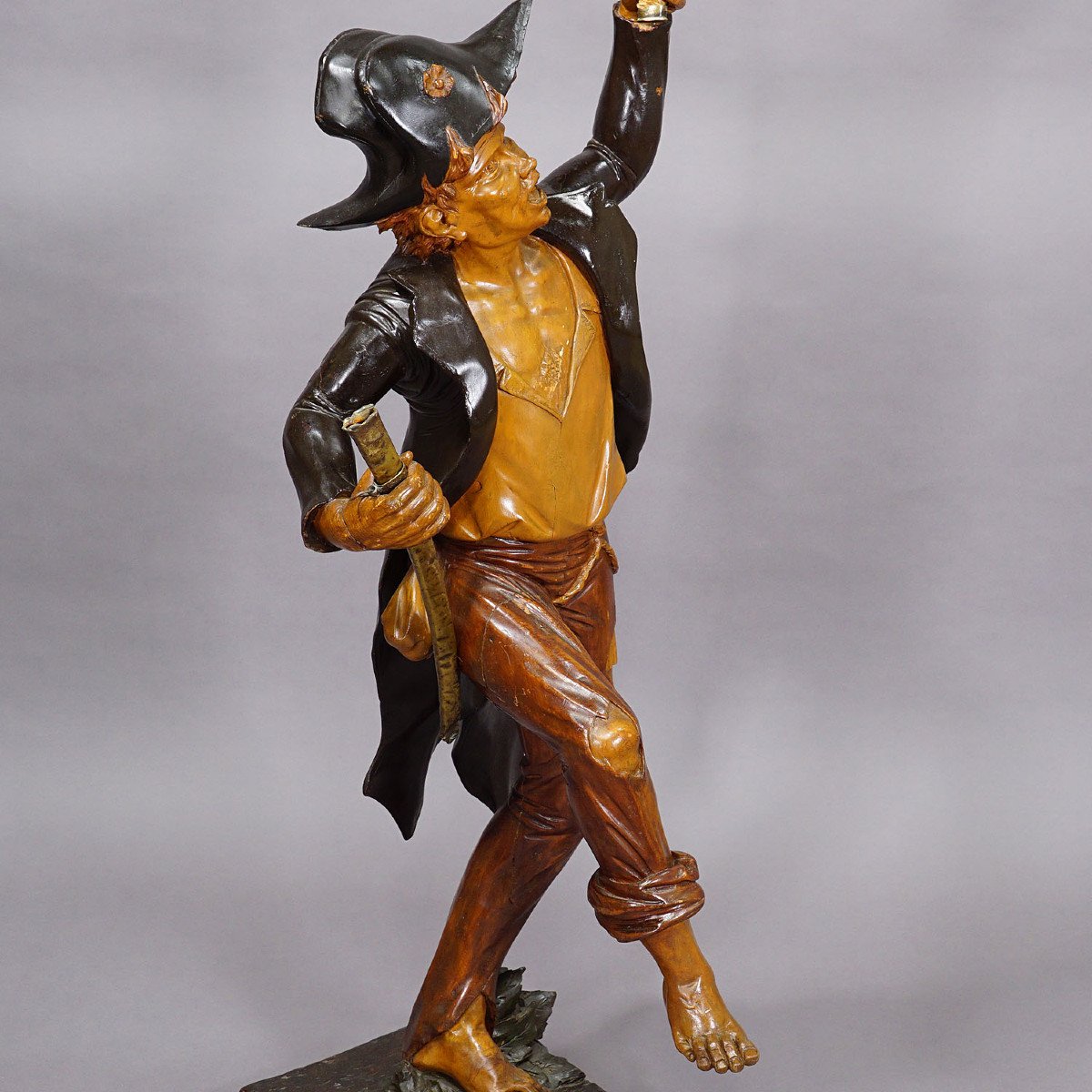 Proantic: Large Antique Statue Of A French Freedom Fighter Ca. 1920s