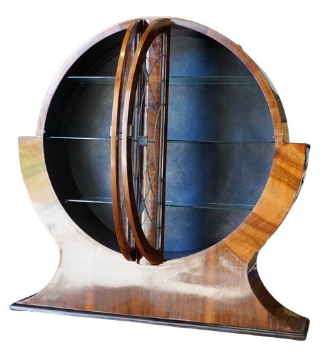Proantic: Art Deco Circular Showcase, 1930