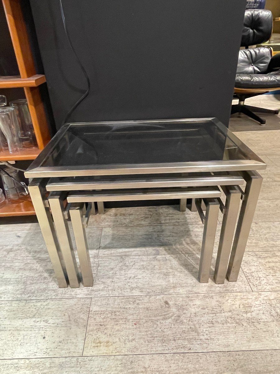 Proantic: Nesting Tables Design By Guy Lefevre 70s