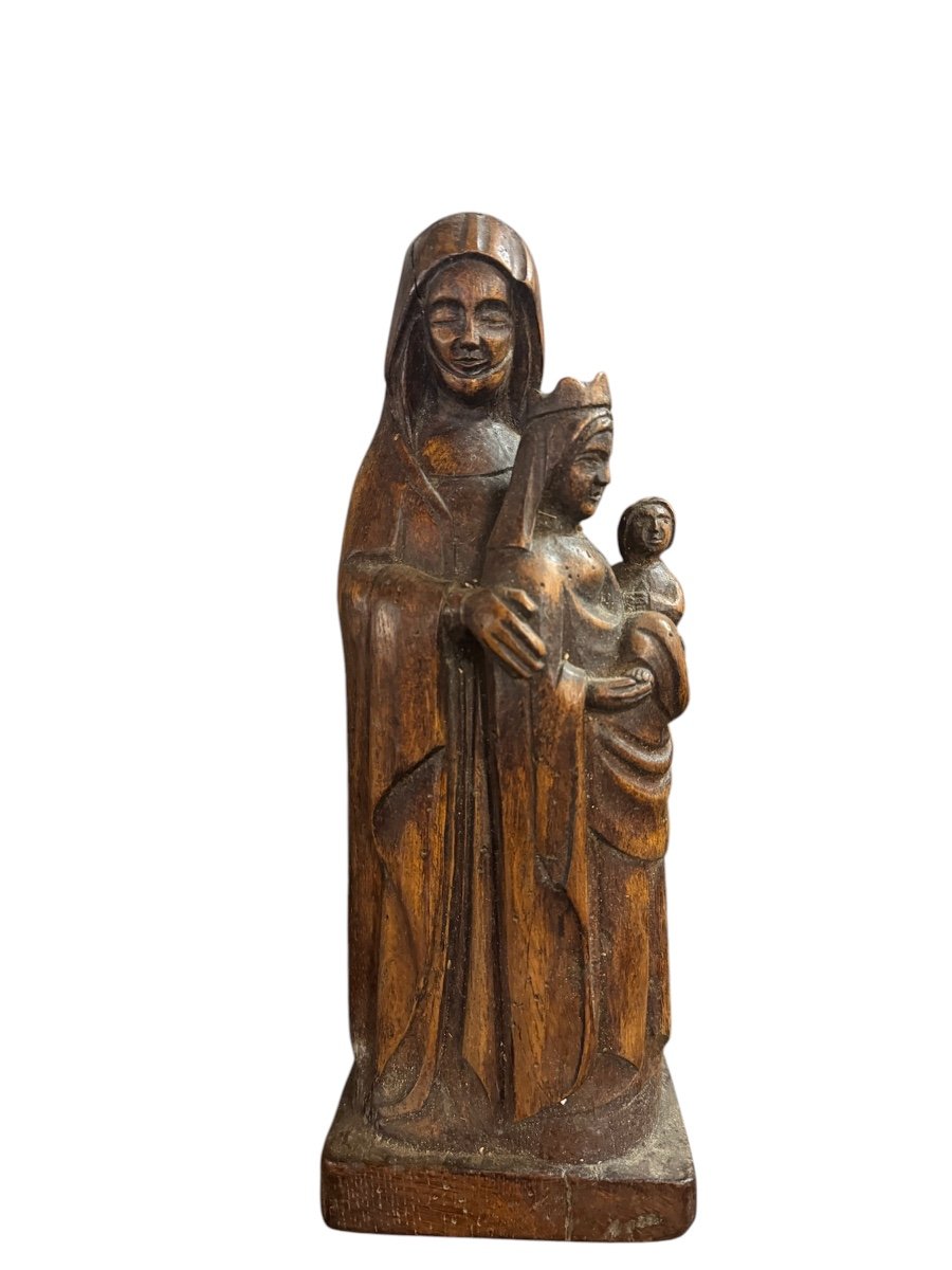 Proantic: Statue Of Saint Anne Of The Trinity