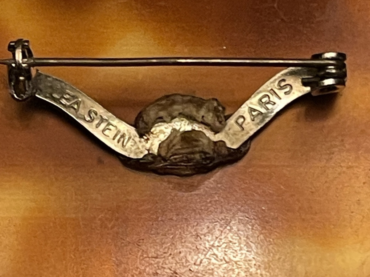 Proantic: Léa Stein Paris Geometric Brooch Art Deco Couture Jewelry