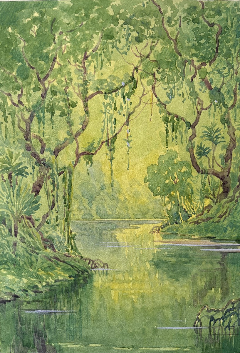 Proantic: André Morisset (1876-1954), The Mangrove Or Tropical Forest,