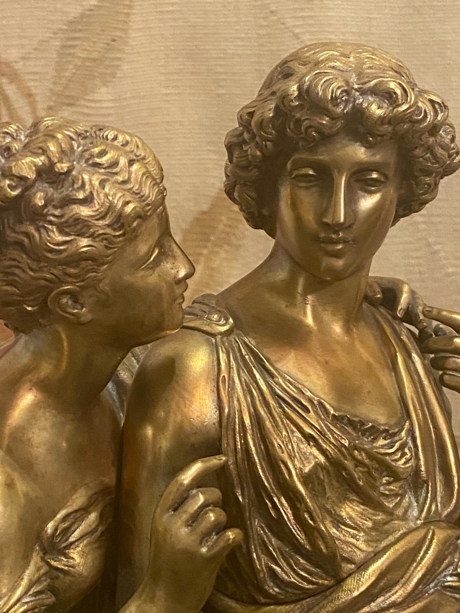 Proantic: Bronze d'Apollon Dieu Olympien SignÉ Moreau