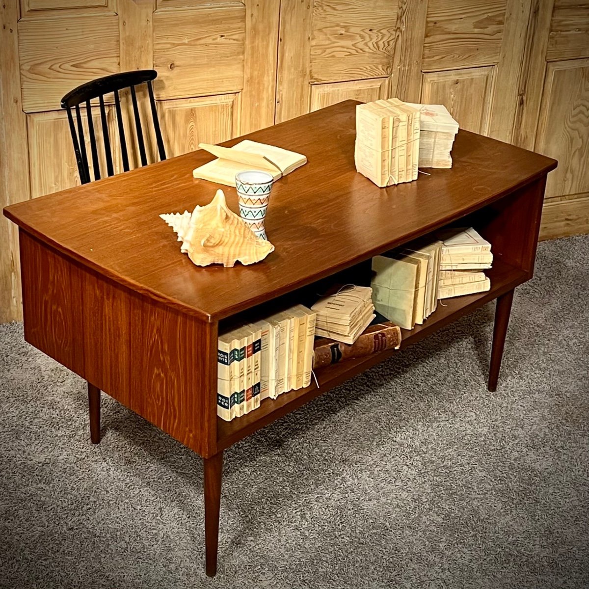 Proantic: Bureau Vintage Double Face 5 Tiroirs