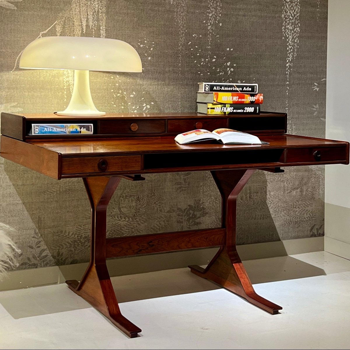 Proantic: Bureau Design Vintage Italien Années 60 Par Gianfranco Frat