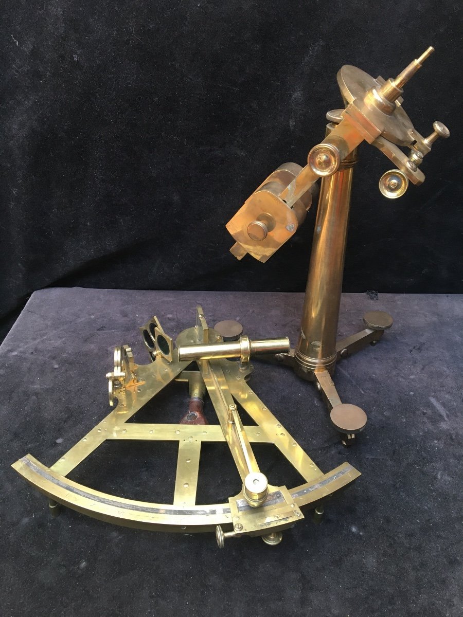 Extraordinary Sextant For Geodesic And Maritime Use