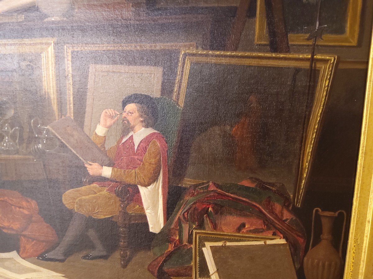 Proantic: 19th Century Painting By Giovanni Della Rocca