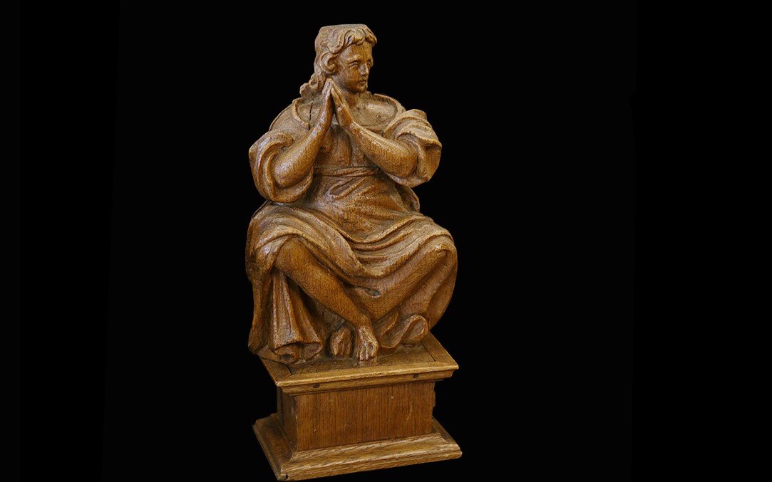 Proantic: Paire De Statues En Bois, XVIIIeme Siècle