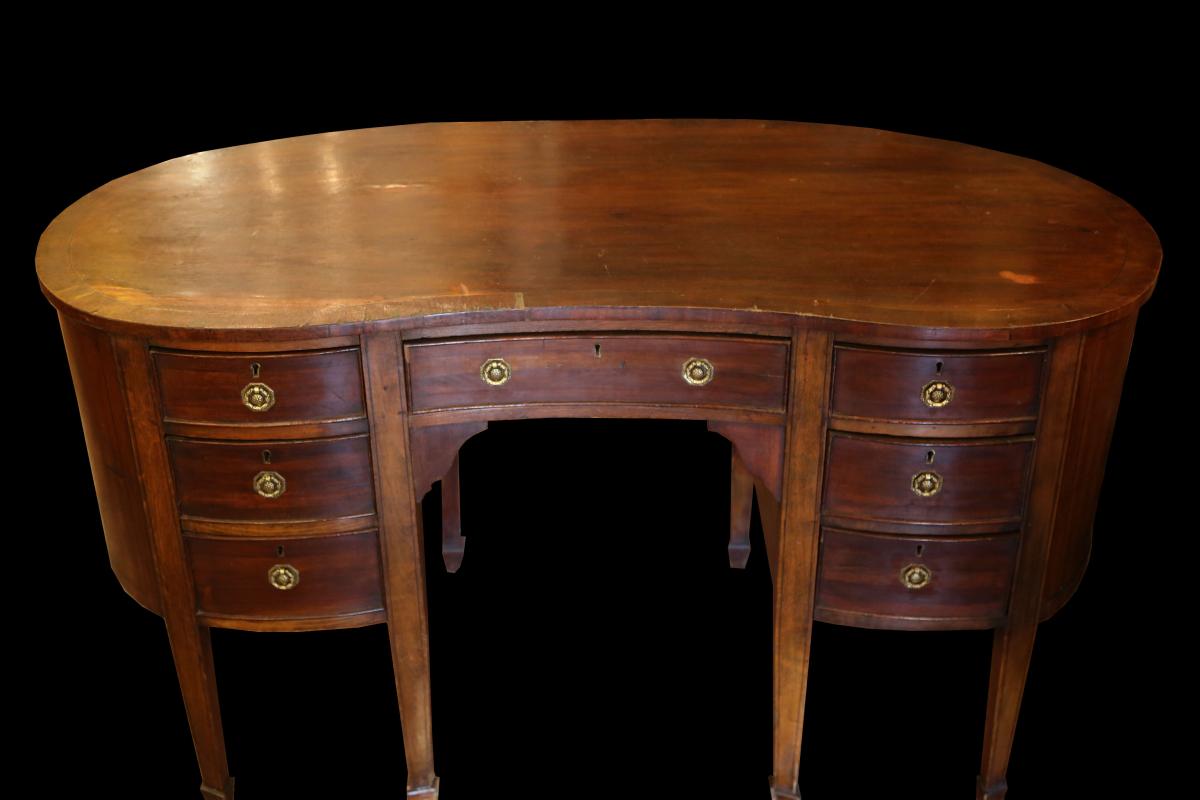 Proantic: Bureau Rognon, XVIIIe, Meuble Anglais