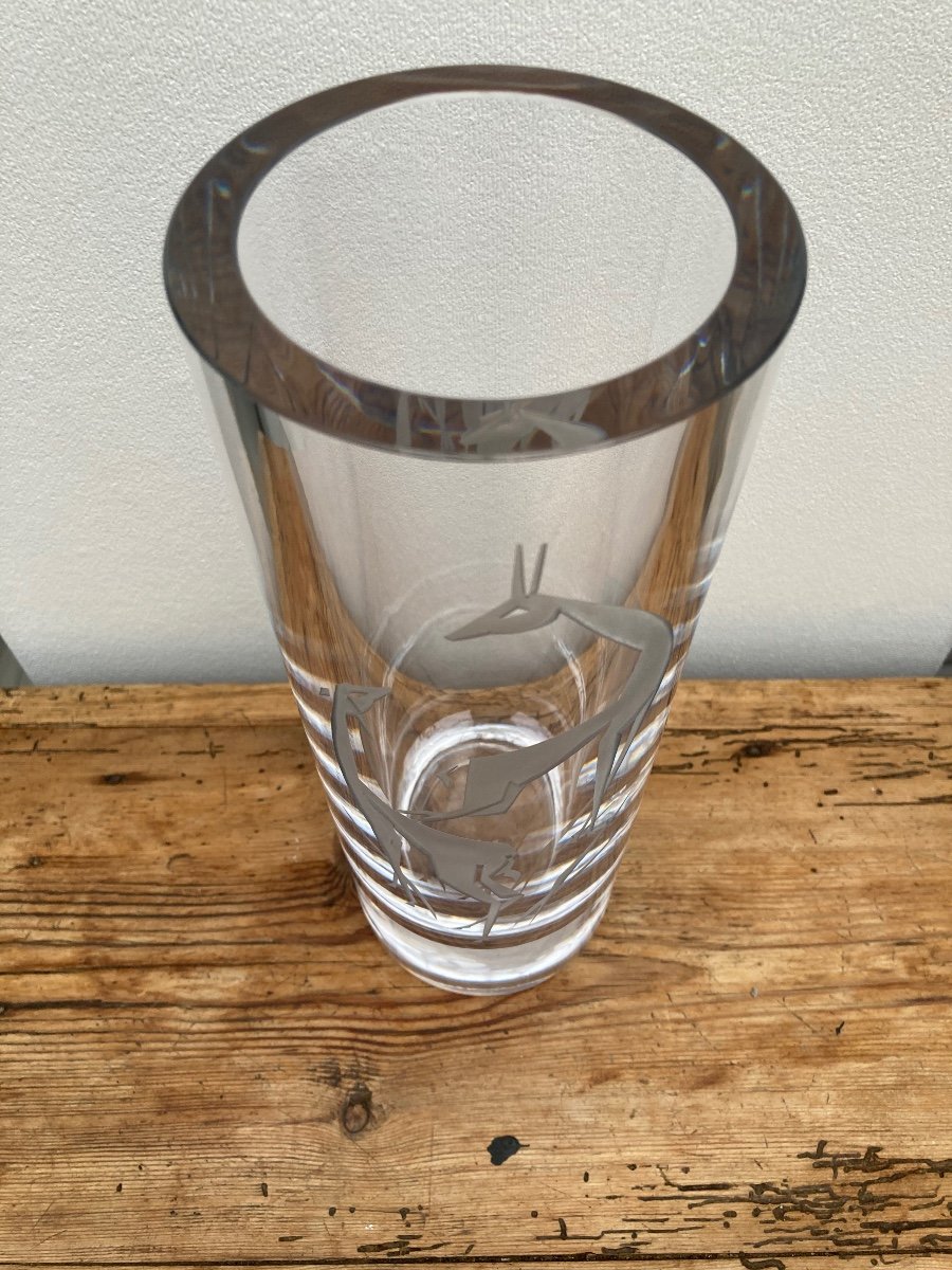 Proantic: Sevres Crystal Vase 1970
