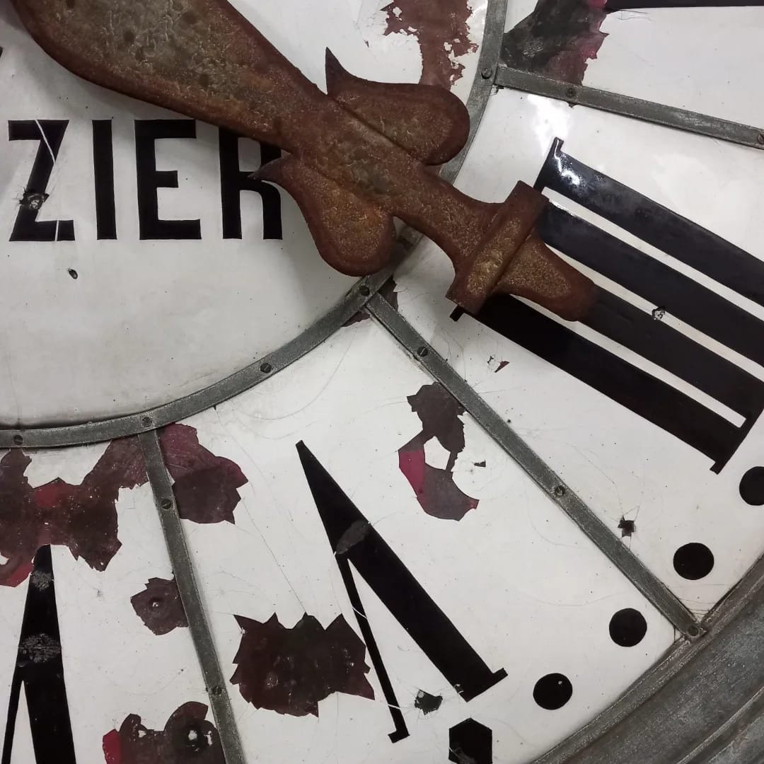 Proantic: Church Clock Face. 19th Century.