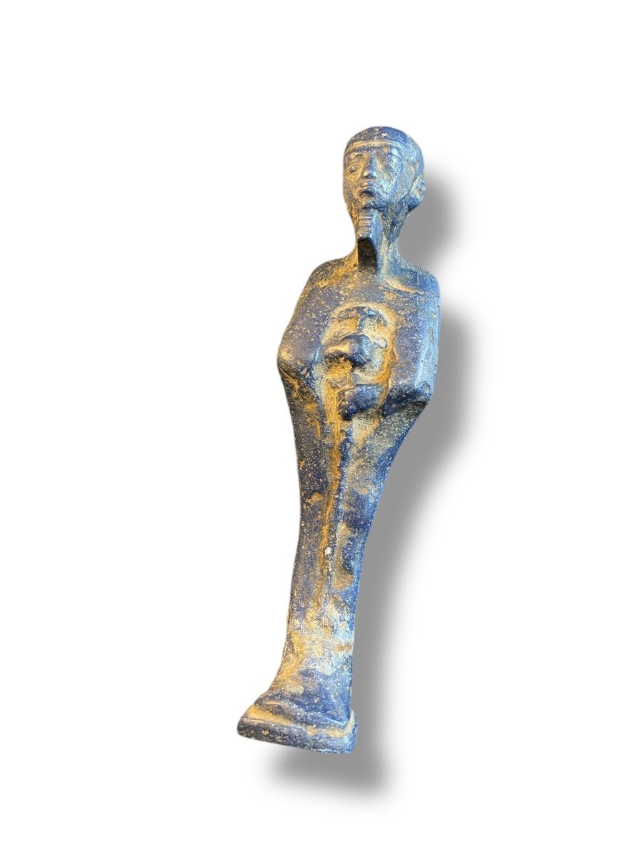 Proantic: Blue Stone Statuette Of The God Ptah Late Egyptian Period