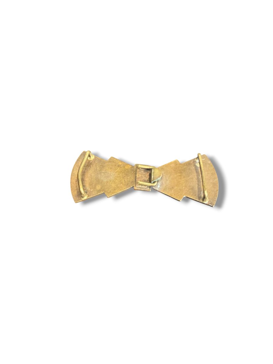 Proantic: Enameled Art Deco Buckle In The Style Of Lucien Hirtz