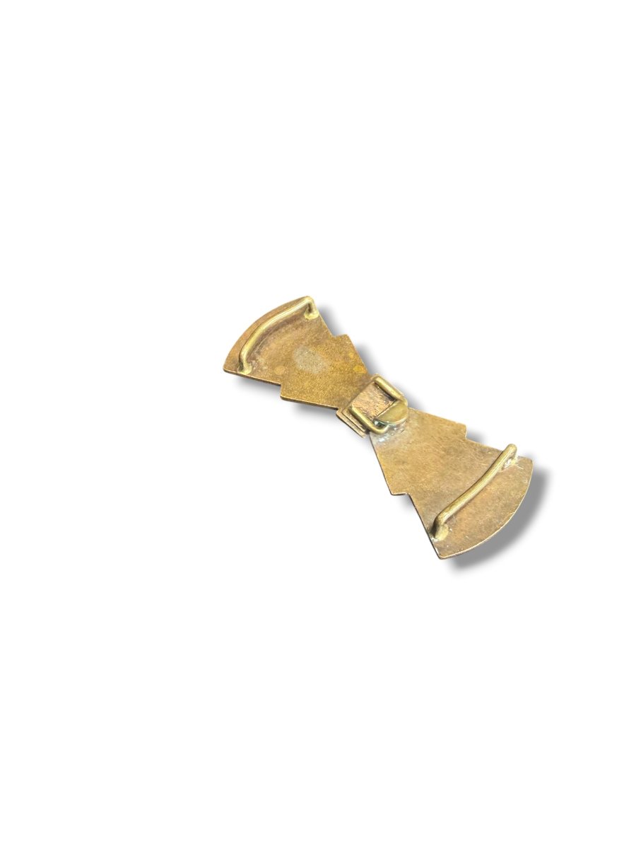 Proantic: Enameled Art Deco Buckle In The Style Of Lucien Hirtz