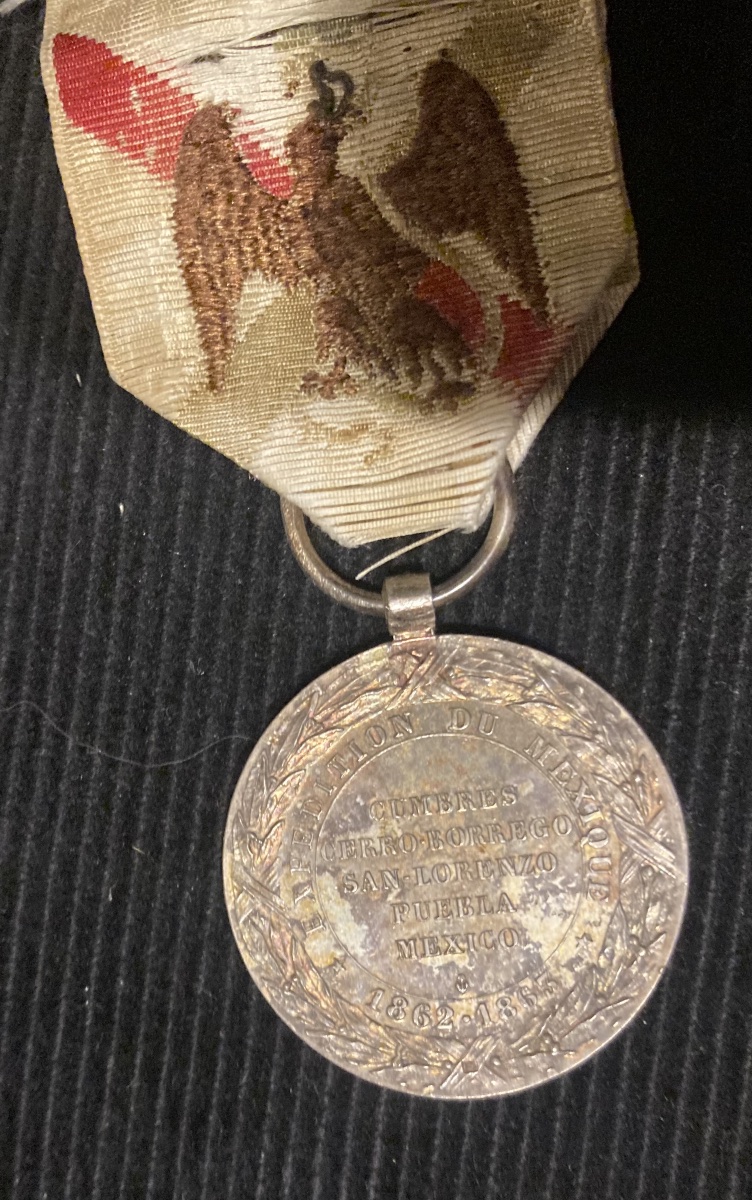 Proantic: Médaille Commémorative du Mexique . Famille de Pierre Cassai