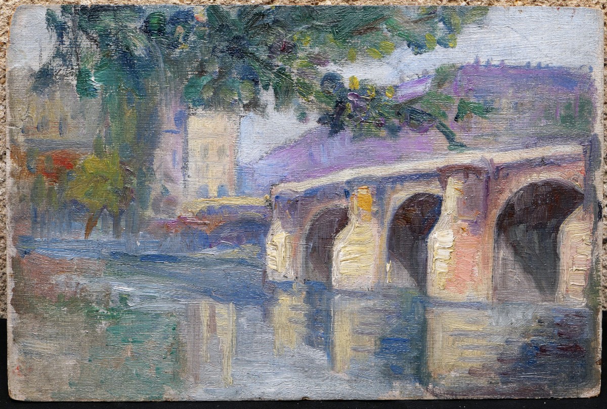 Proantic: École FRANCAISE circa 1900, Le Pont-Neuf à Paris
