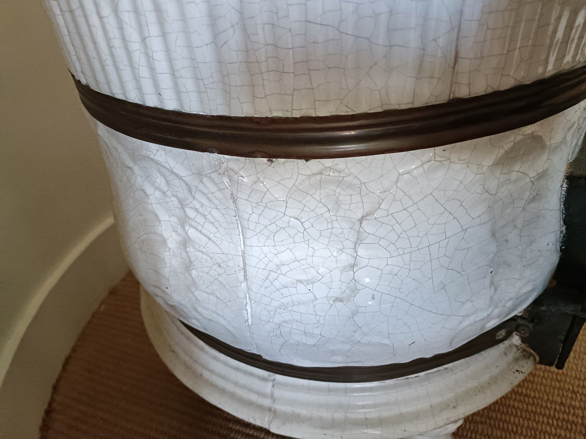 Proantic: Alsatian White Earthenware Stove