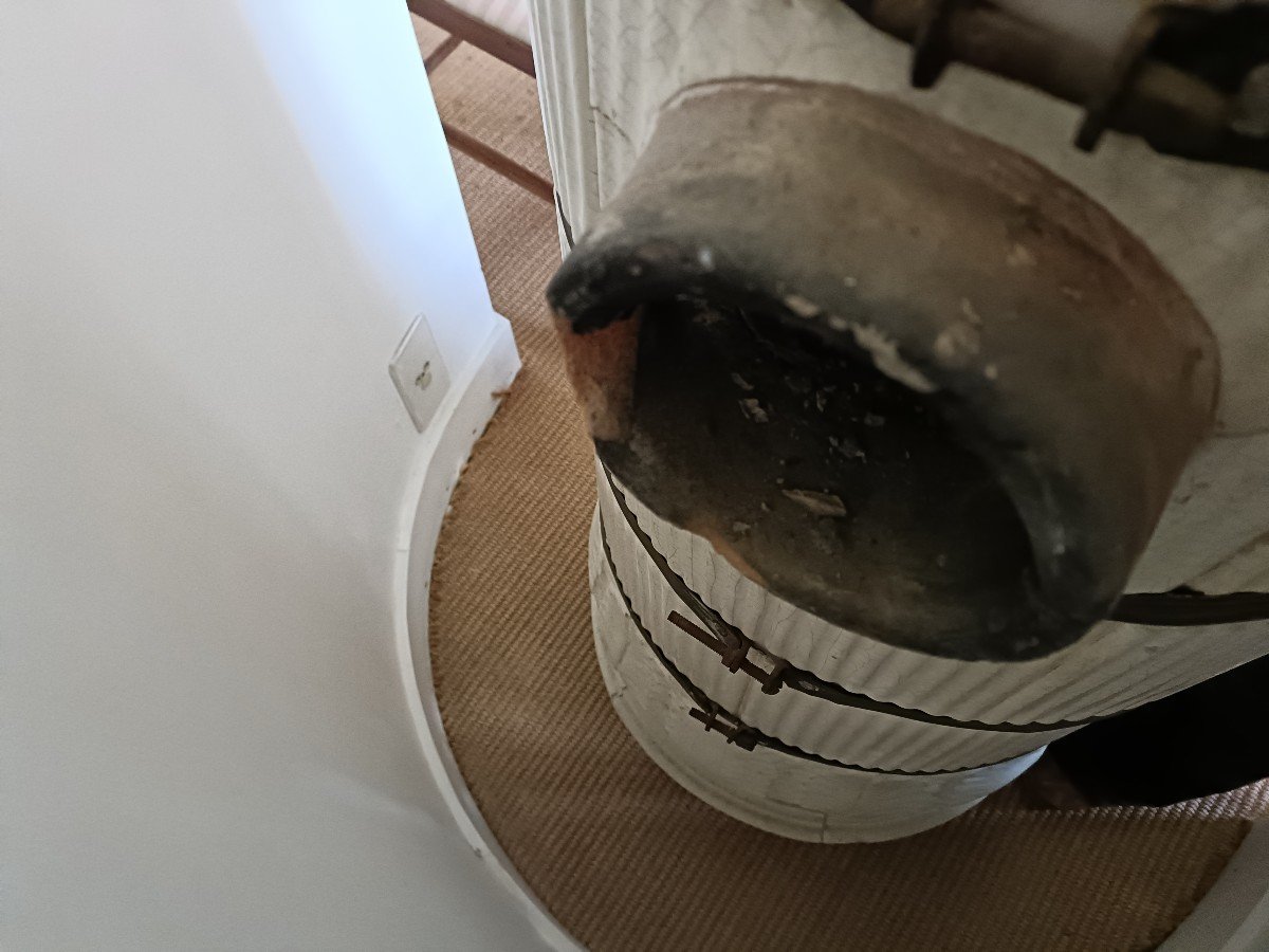 Proantic: Alsatian White Earthenware Stove