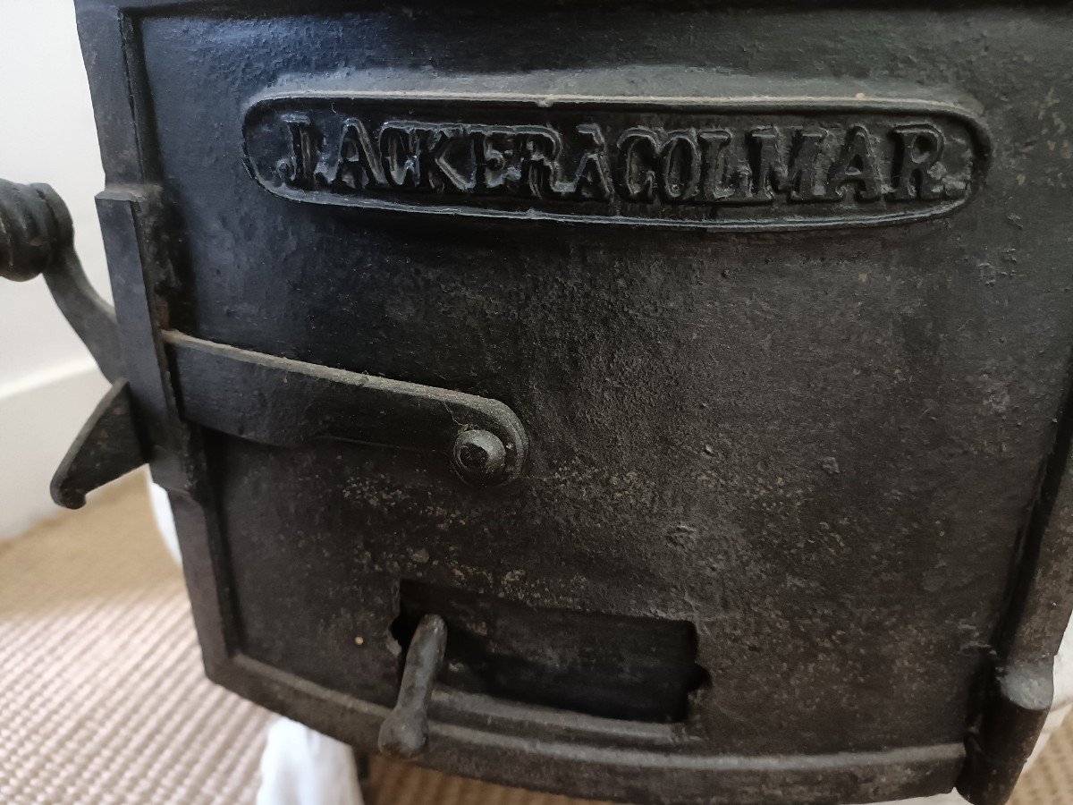 Proantic: Poêle Alsacien En Faïence Blanche