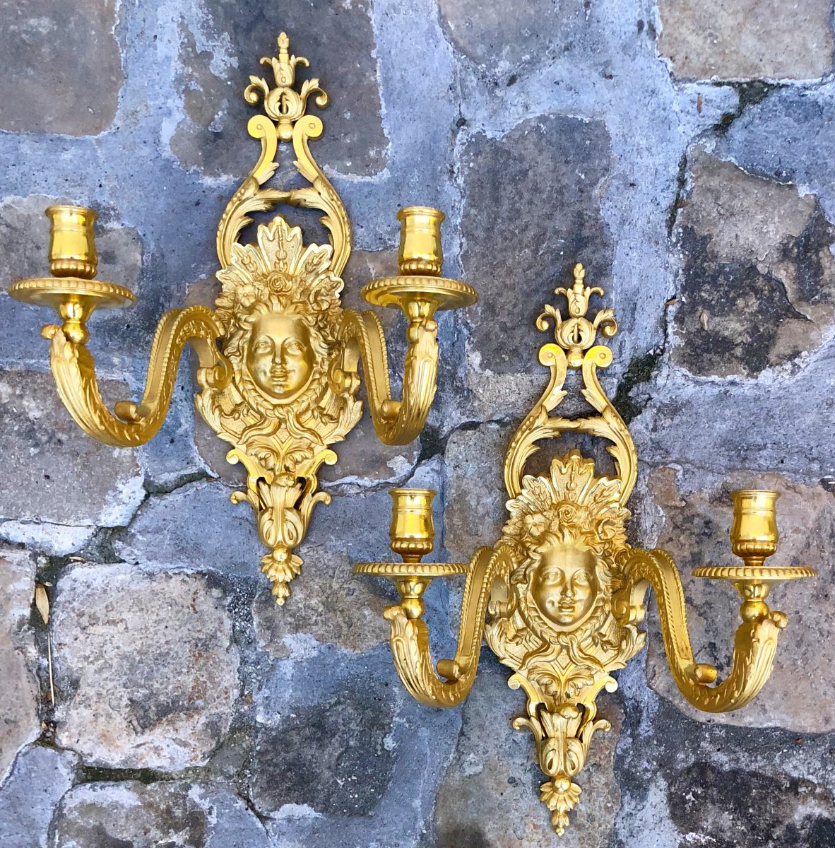 Proantic: Pair Of Regency Sconces