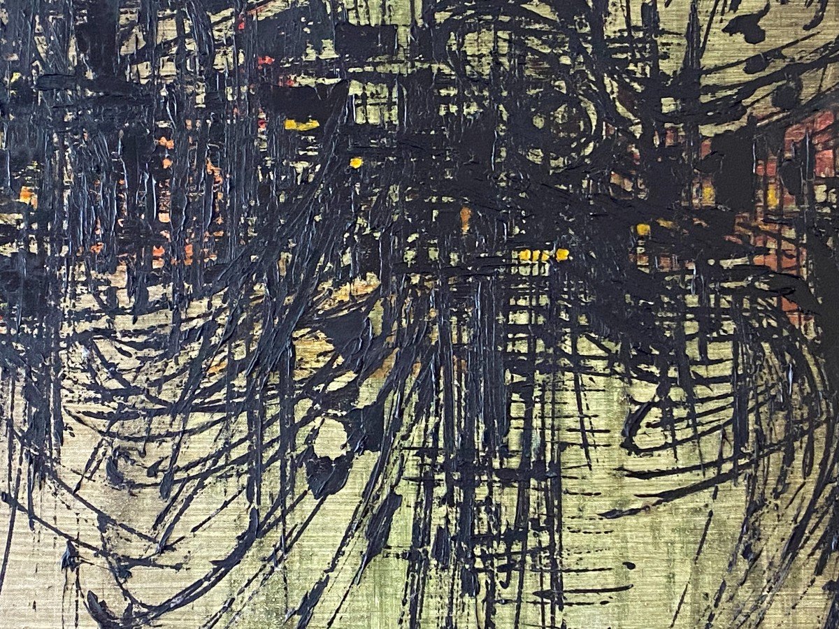Edgard Pillet 1912-1996 Oil On Canvas "cacatoès" From 1958 (80 X 100)