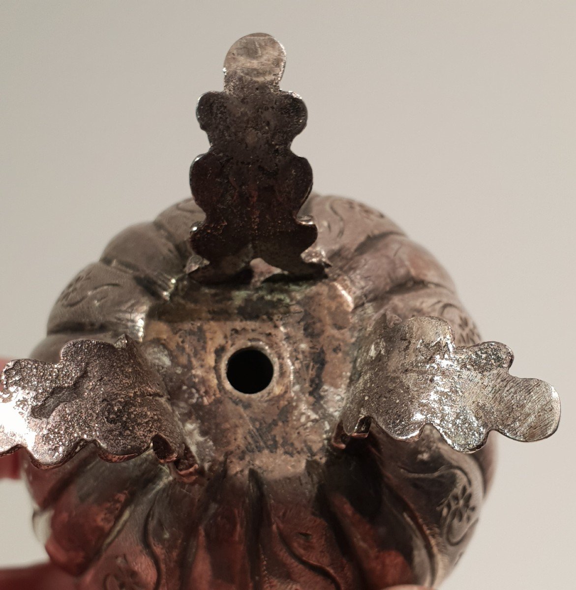 Proantic: Turkish Silver Censer With Mark, Tughra. 19th