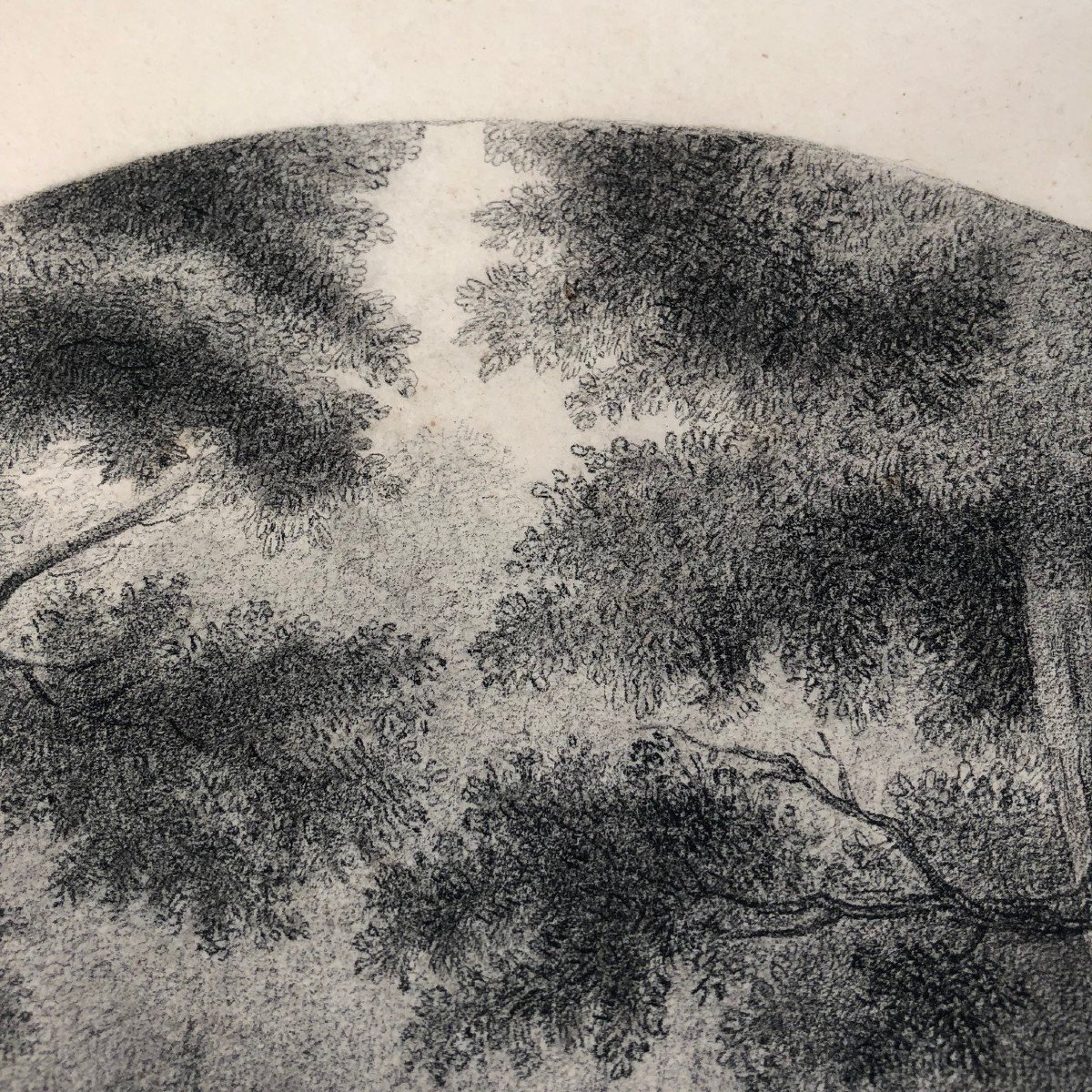 Charcoal Drawing Dated 1810 After Angelica Kauffmann (1741-1807)