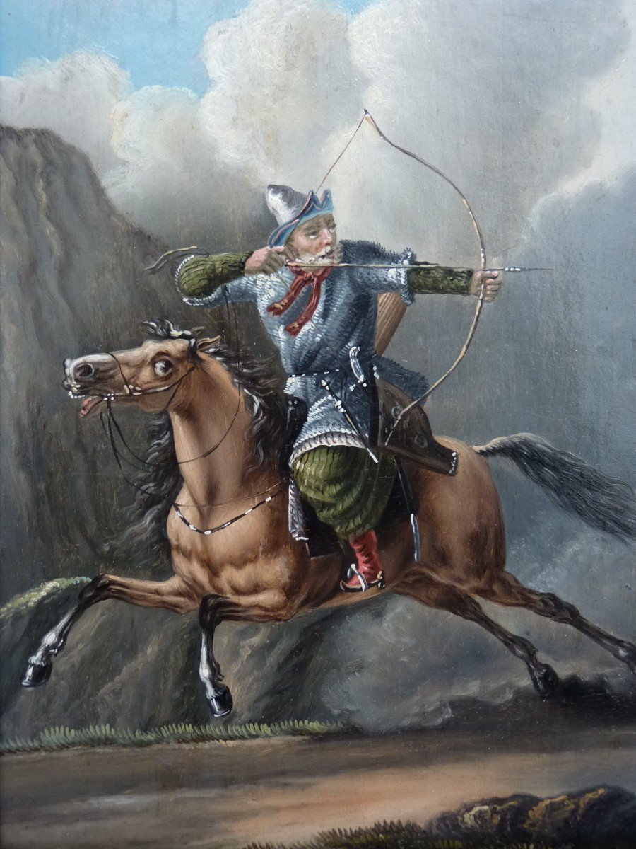 Attributed To Alexander Orlowski (1777-1832) Russian Chainmail Archer,