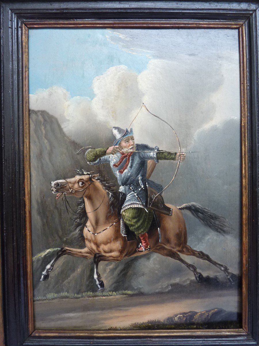 Attributed To Alexander Orlowski (1777-1832) Russian Chainmail Archer,