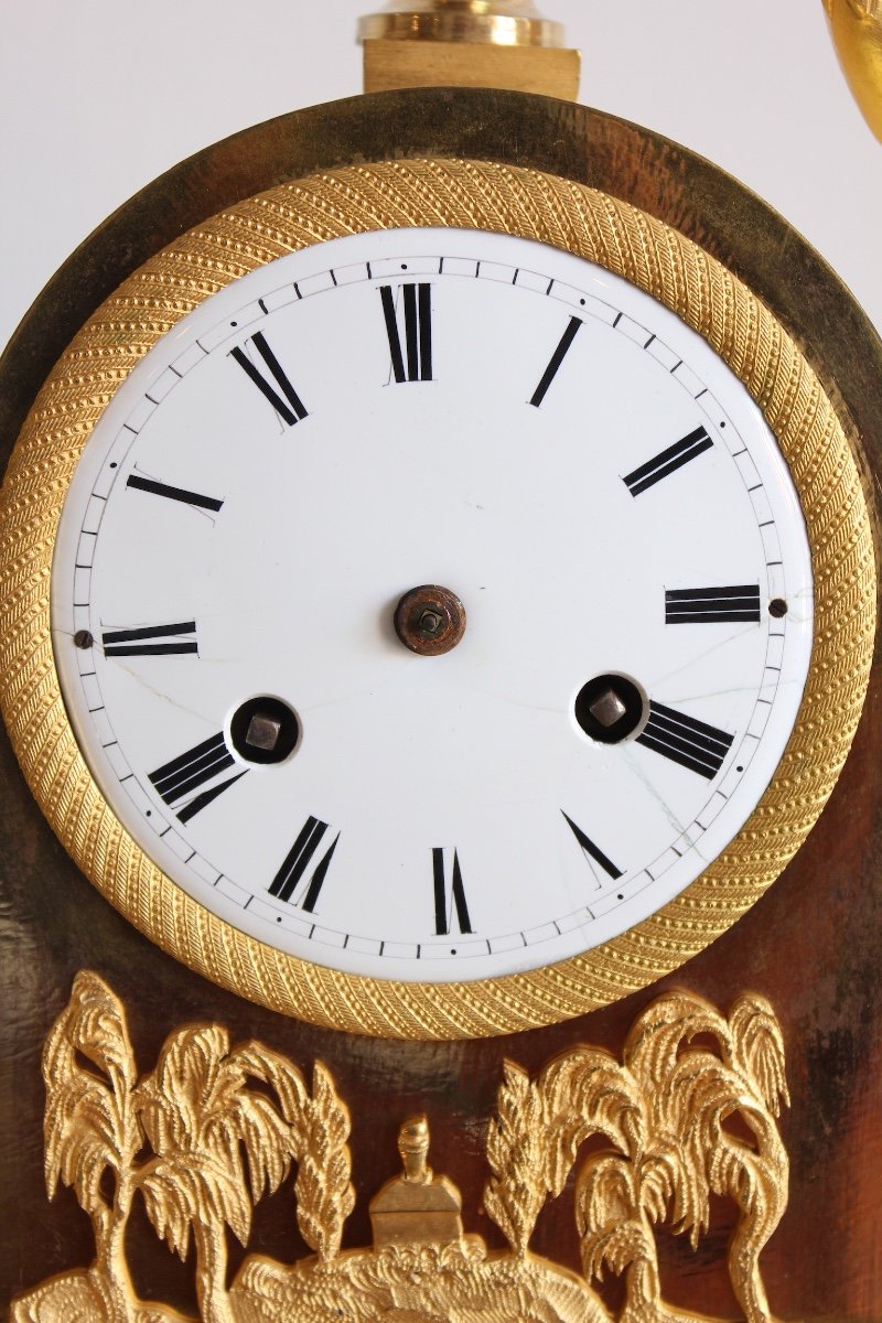 Proantic: Empire Clock 1st Third Of The 19th Century