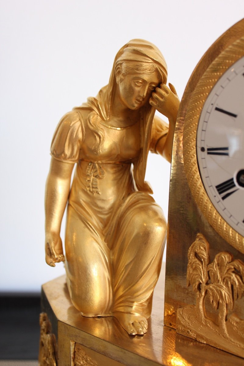 Proantic: Empire Clock 1st Third Of The 19th Century