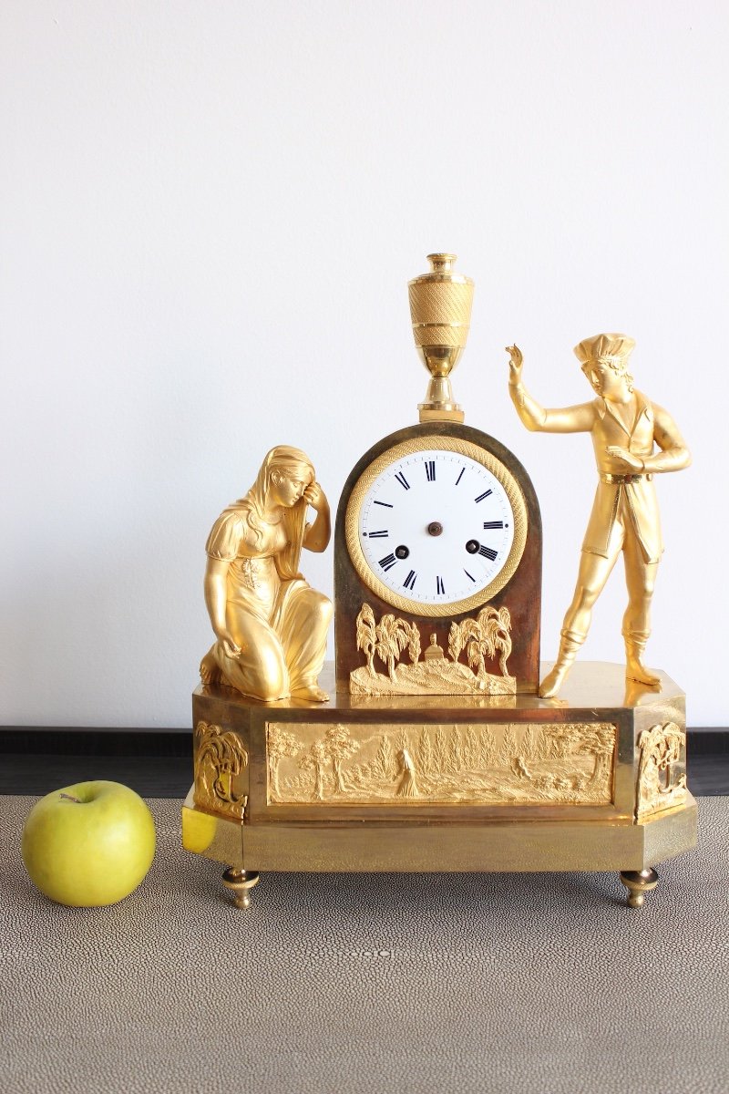 Proantic: Empire Clock 1st Third Of The 19th Century