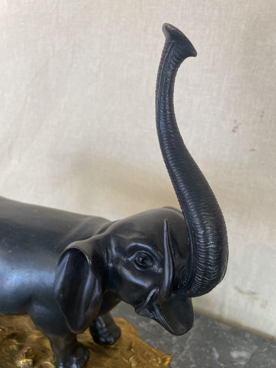 Proantic: 18-century Bronze Elephant