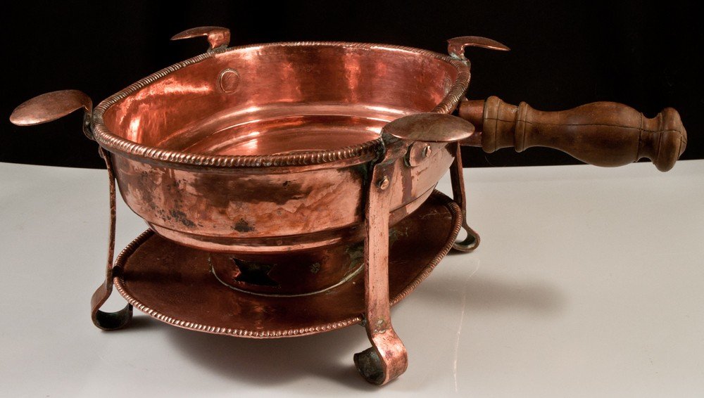 Proantic: Large Eighteenth Century Copper Table Warmer