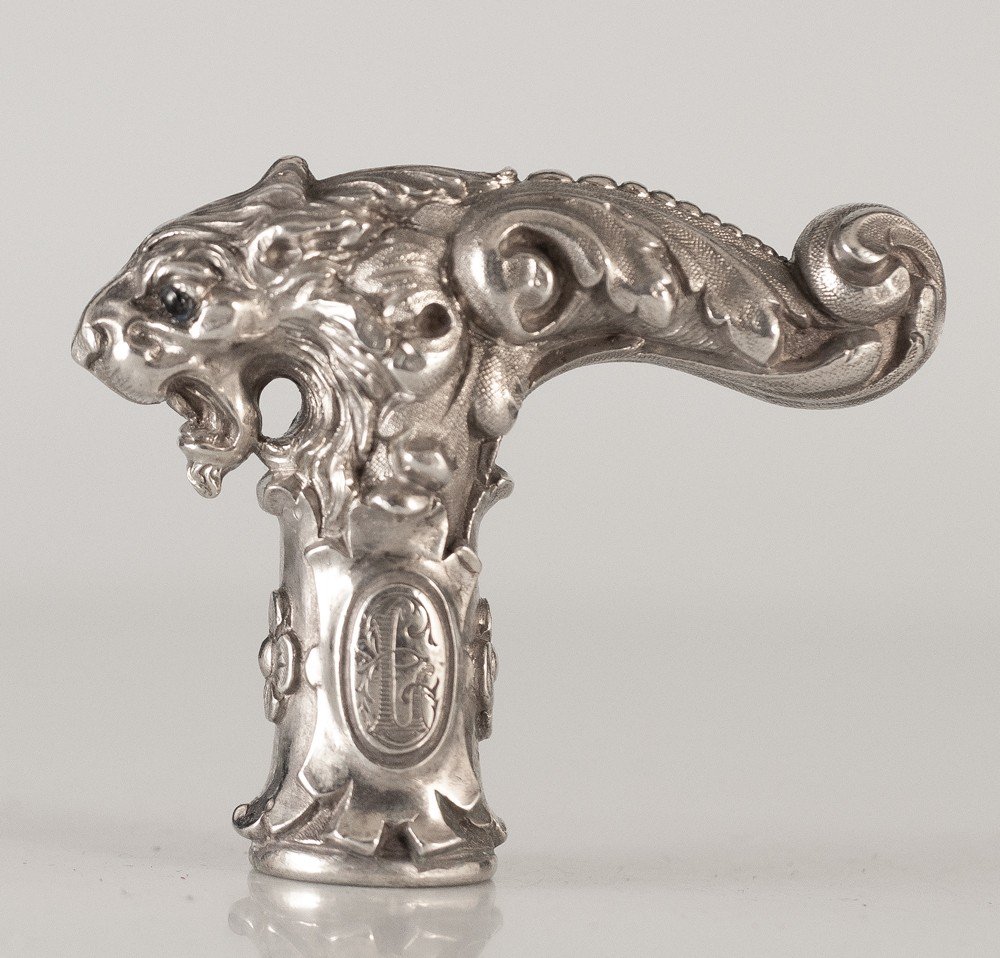 Proantic: Ferocious Lion Cane Head Puzzle