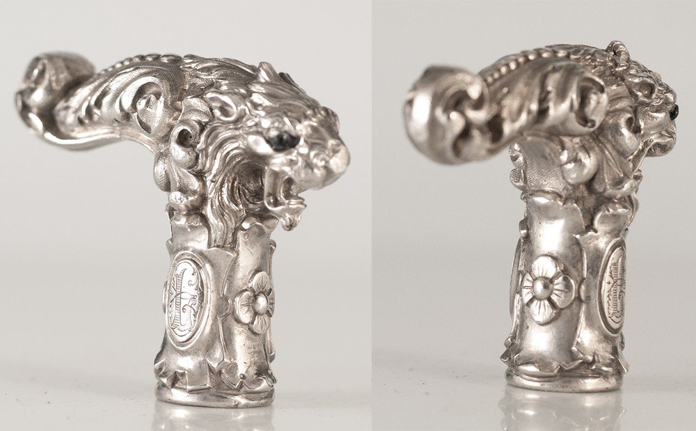 Proantic: Ferocious Lion Cane Head Puzzle