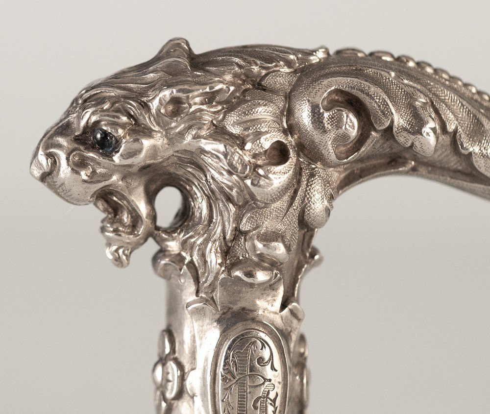 Proantic: Ferocious Lion Cane Head Puzzle